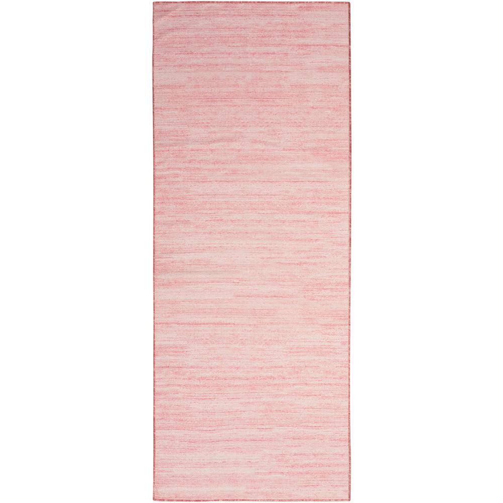 Nourison Washable Essentials Pink 2 ft. x 6 ft. All-over design ...