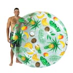 POOLCANDY 72 in. Inflatable Deluxe Tropical Fruit Giant Island-RC4802TP ...