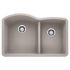 Blanco DIAMOND Undermount Granite Composite 32 in. 60/40 Double Bowl ...