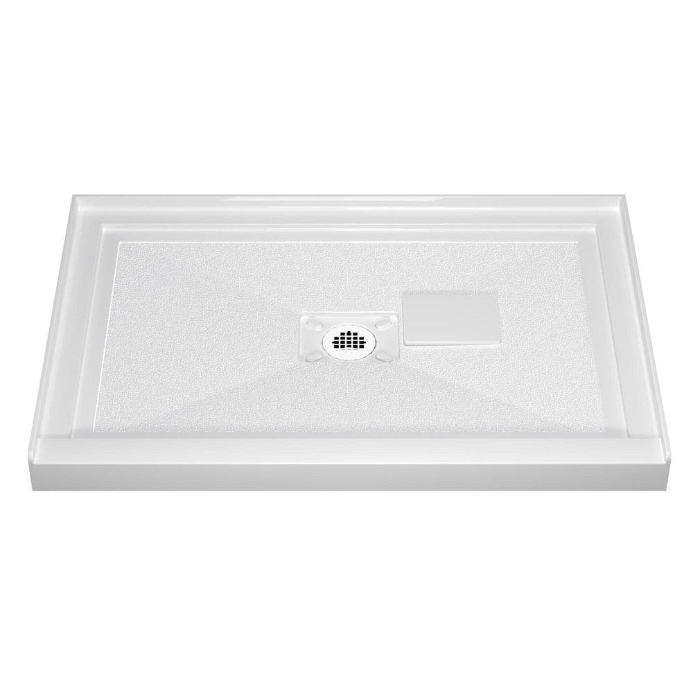 Zeafive Nip 48 in. L x 32 in. W Single Threshold Alcove Shower Pan Base ...