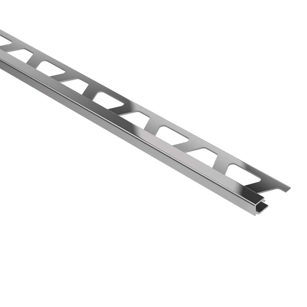Schluter Quade Polished Chrome Anodized Aluminum 0.375 in. x 120 in ...
