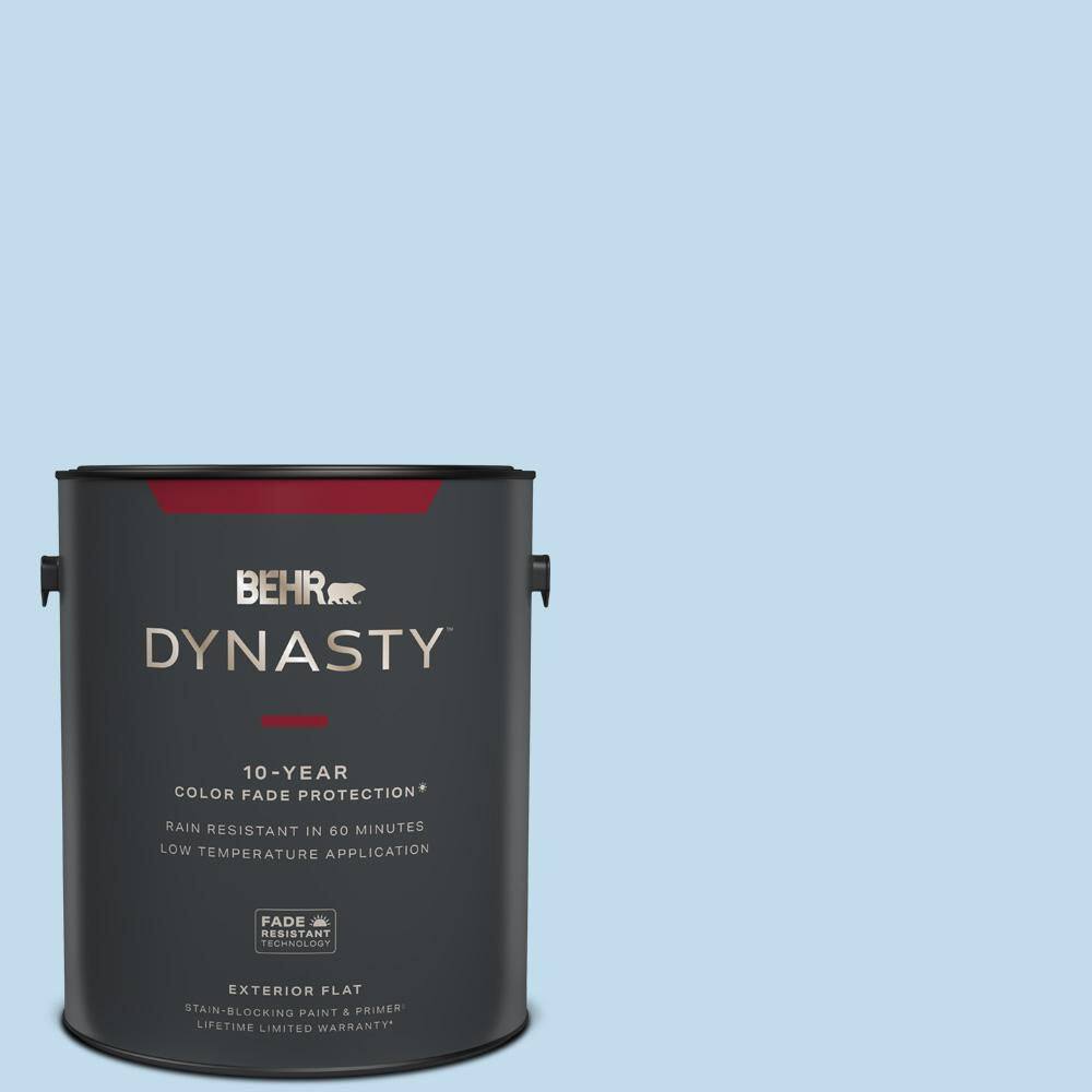 BEHR DYNASTY 1 gal. #560A-2 Morning Breeze Flat Exterior Stain-Blocking ...
