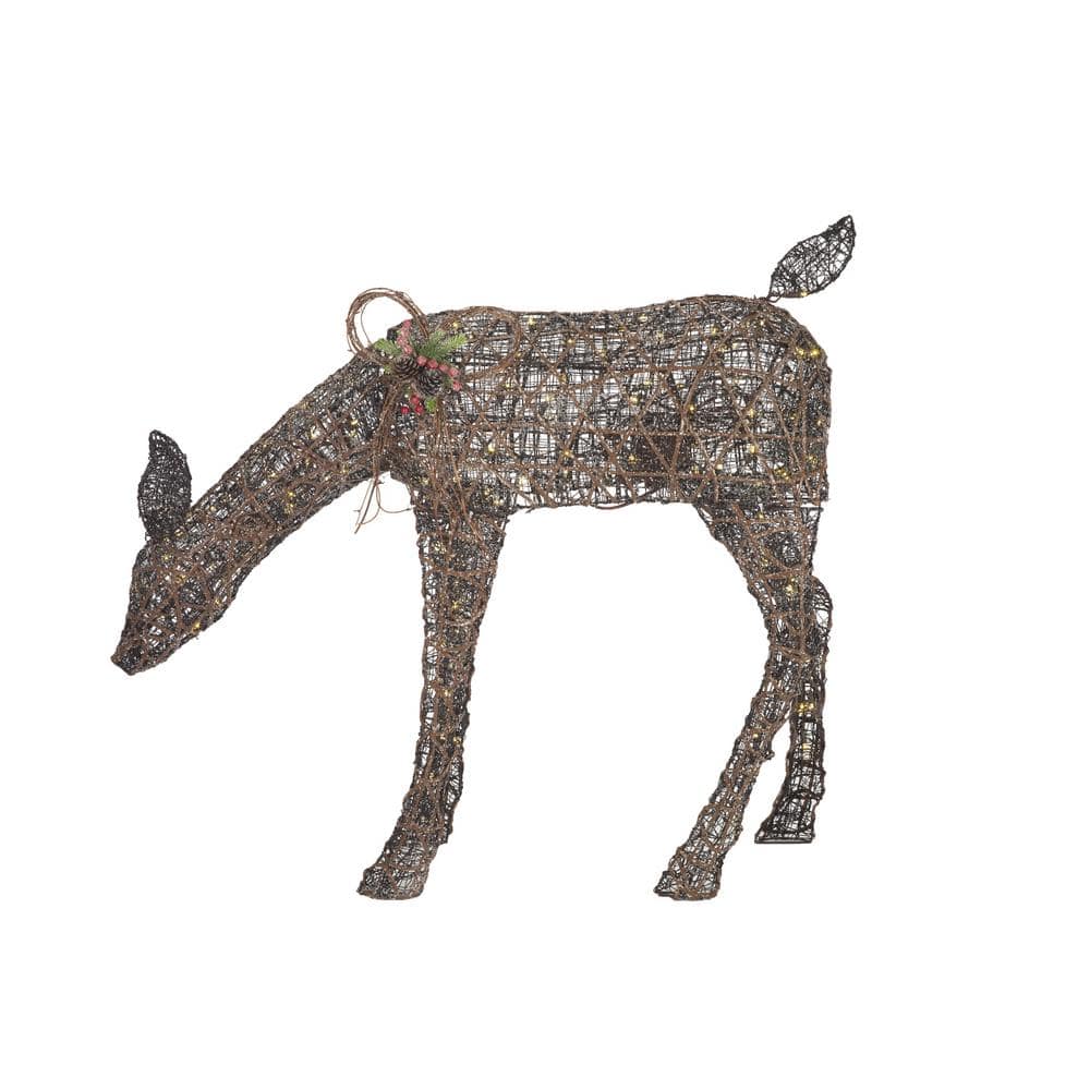 Home Accents Holiday 3.5 ft Meadow Frost Animated LED Brown Doe TY276 ...