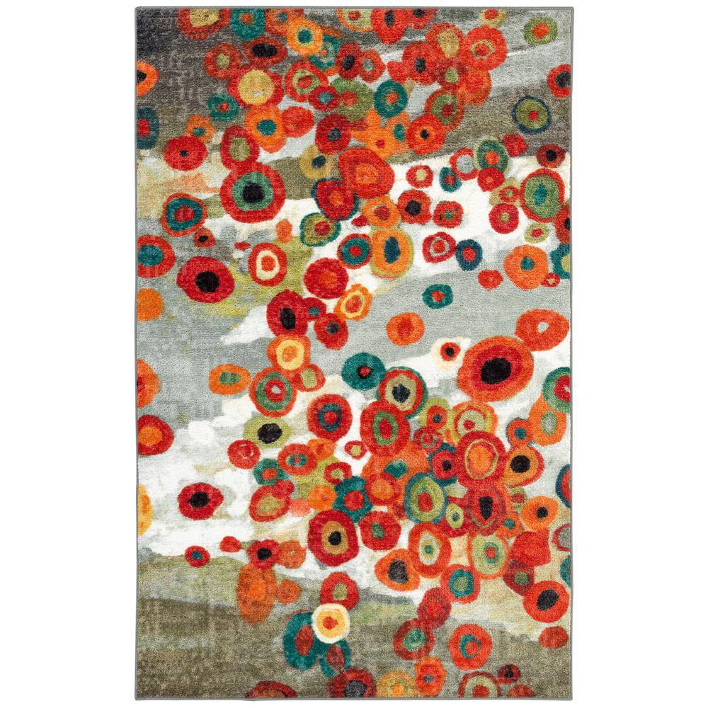 Mohawk Home Tossed Floral Multi 6 ft. x 9 ft. Abstract Area Rug 512675 ...