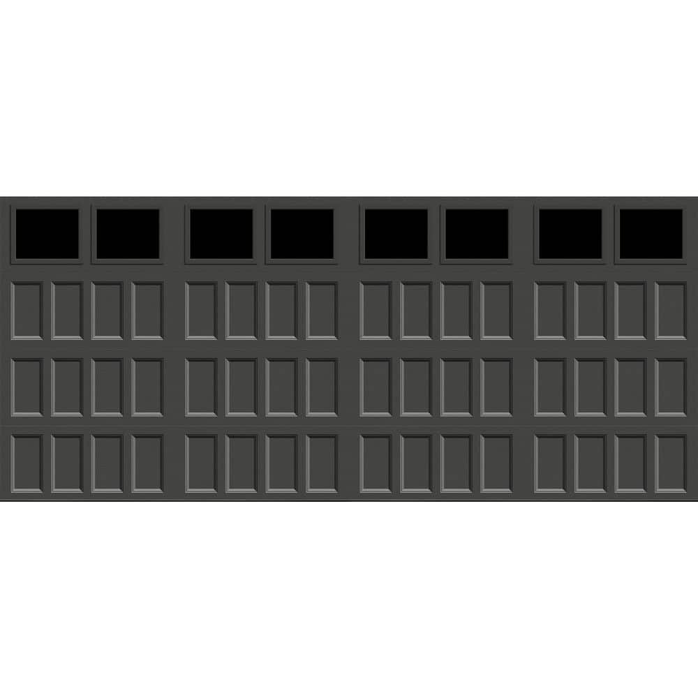Clopay Bridgeport Steel Narrow Panel 16 ft. x 7 ft. Insulated 18.4 R ...