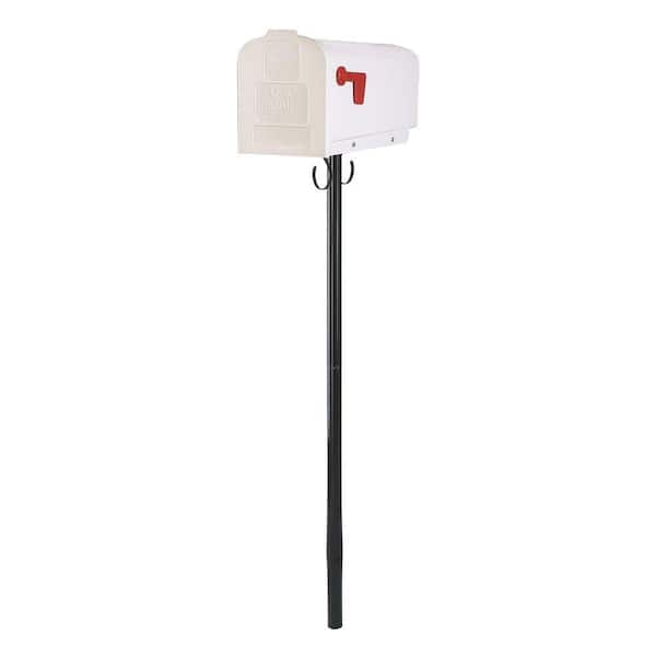 Gibraltar Mailboxes Piedmont White, Medium, Deluxe Polybox Plastic ...