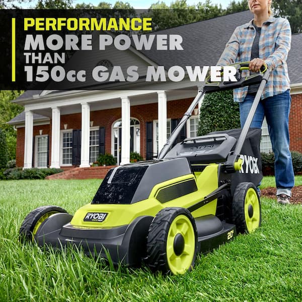 RYOBI ONE+ HP 18V Brushless 20 in. Cordless Battery Walk Behind Self ...