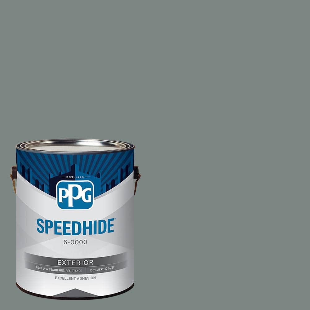 SPEEDHIDE 1 gal. PPG10-06 Thunderbolt Semi-Gloss Exterior Paint PPG10 ...