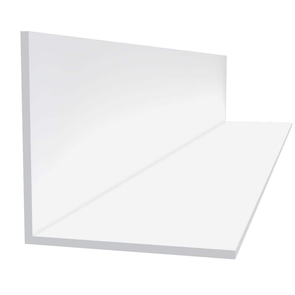 Trusscore Large Outside Corner 2 in. x 2 in. x 10 ft. White PVC Trim ...