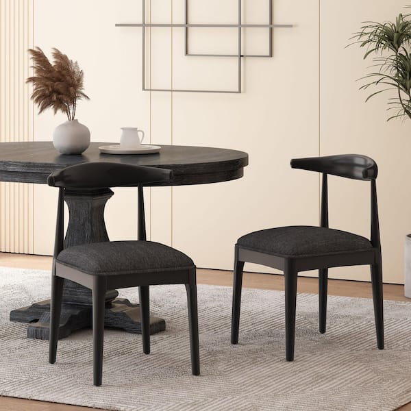 Harper & Bright Designs High-end Lines Black and Black Textured Tweed ...