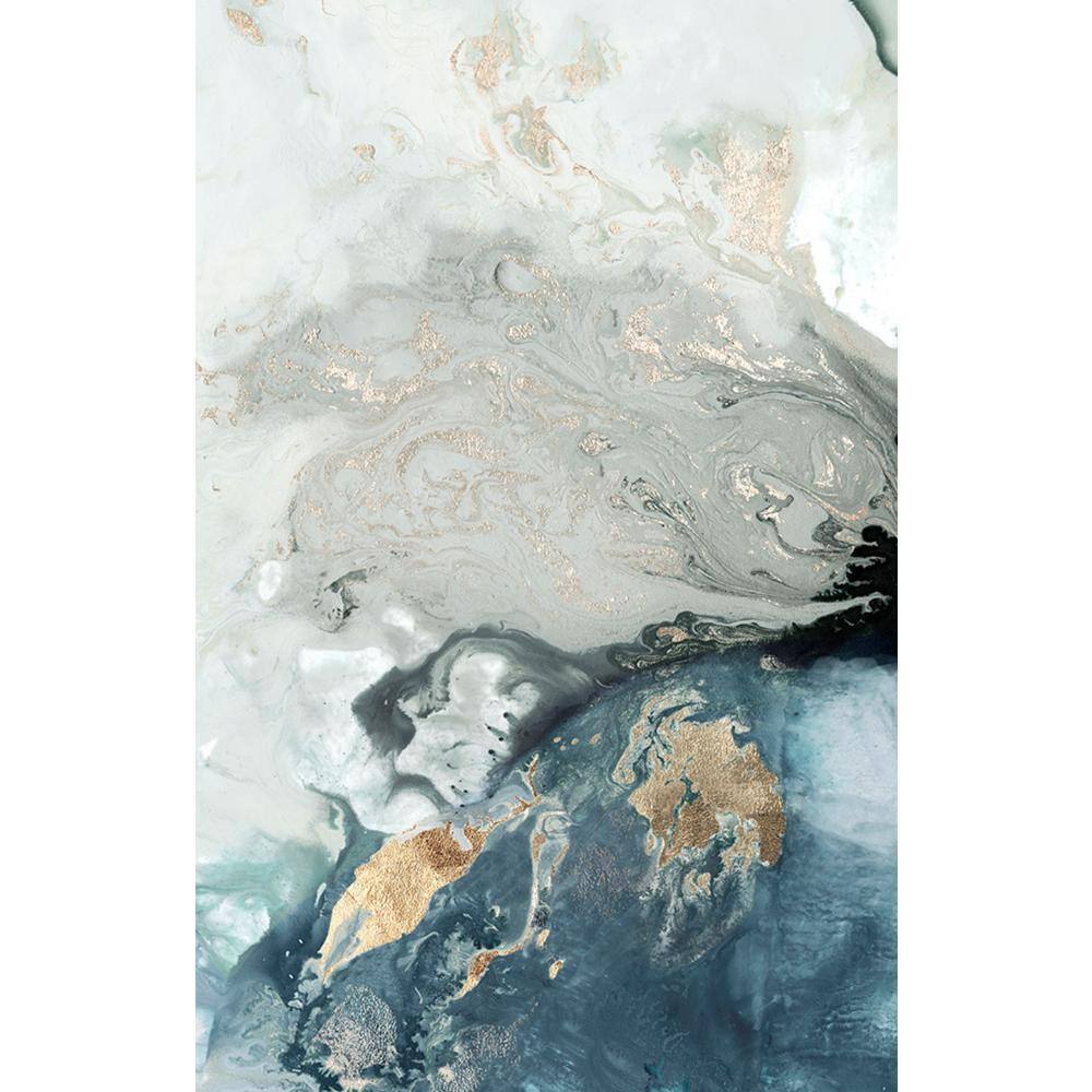 GIANT ART 48 in. x 72 in. "Ocean Splash I Indigo Version" by PI Studio ...