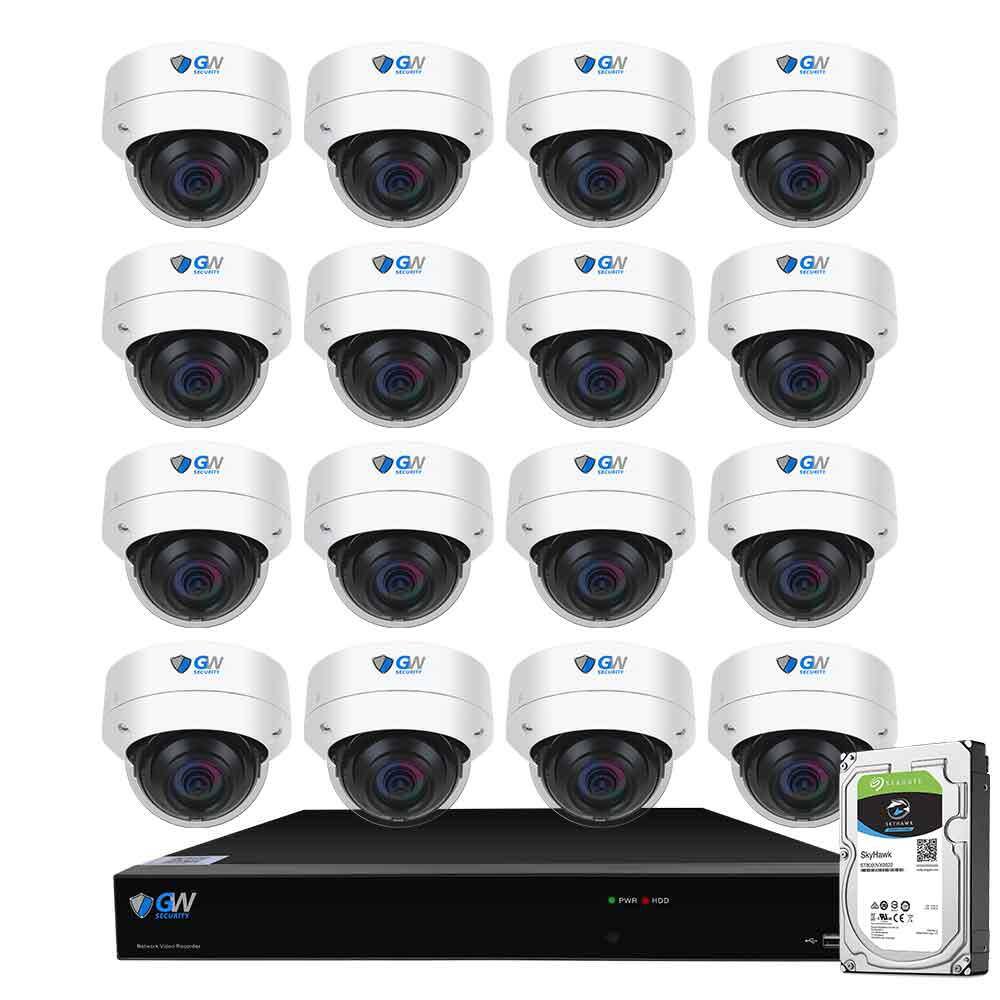 GW Security 16-Channel 8MP 4TB NVR Smart Security Camera System w/16 ...