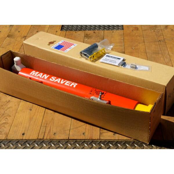 MAN SAVER Orange Steel Air Powered Fence Post Driver, 2-7/8 in. Max OD ...