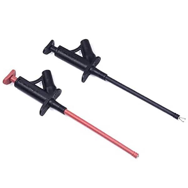 Lukyamzn 2-Piece Heavy Duty Flexible Test Hook Clamp with 4mm Banana ...