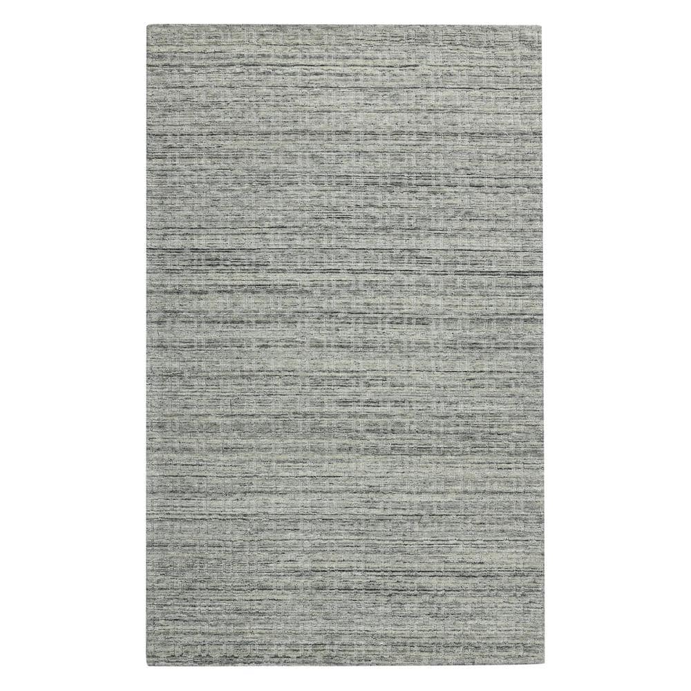 Amer Rugs Houston 5 x 8 Light Gray Geometric Pattern Area Rug for High ...