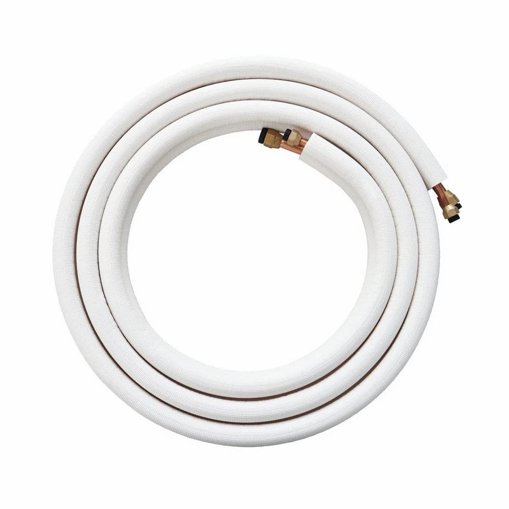 16 ft. Mini Split Line Set 3/8 in. and 5/8 in. O.D Copper Pipes Tubing ...