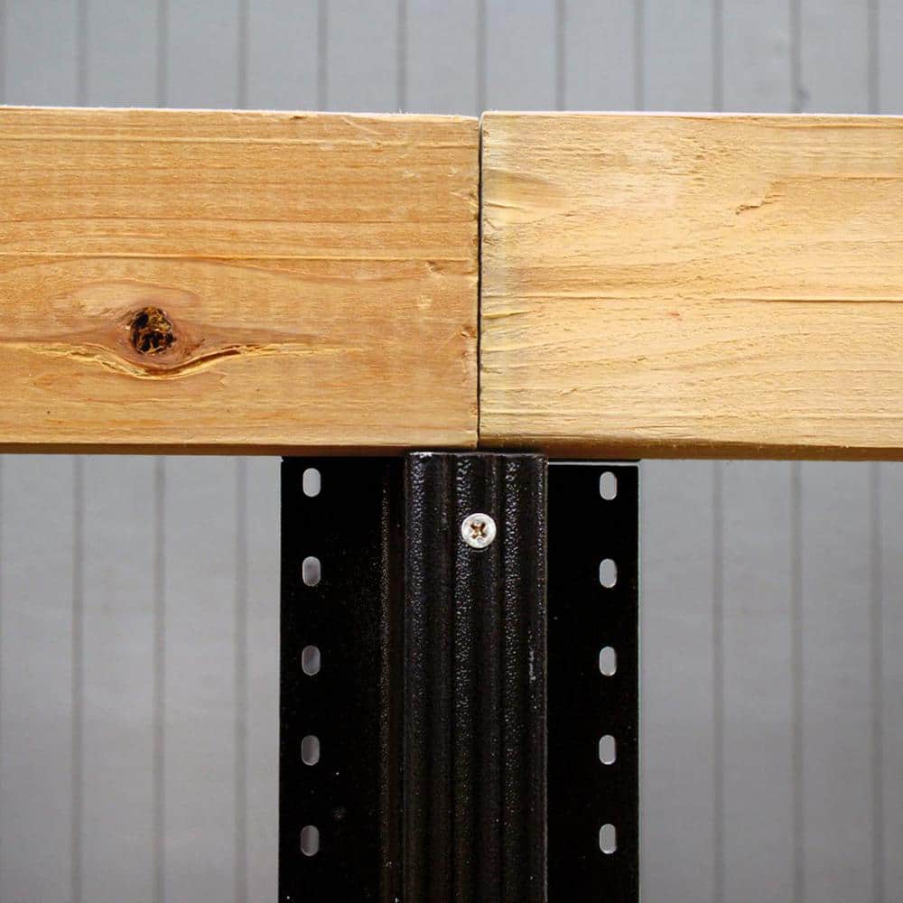 LIFETIME STEEL POST 4 in. x 8 ft. Powder Coated Black Steel with Top ...