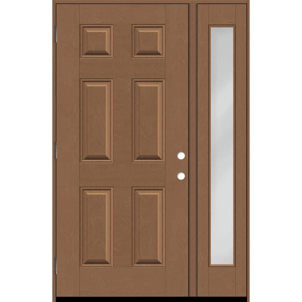 Steves & Sons Regency 53 in. x 80 in. 6 Panel RHOS AutumnWheat Stain ...