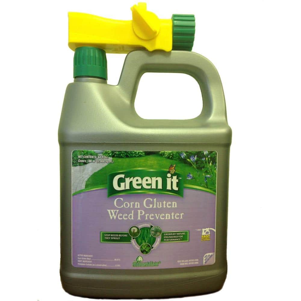 Green It 64 oz. Ready-to-Spray Liquid Corn Gluten Weed Preventer ...