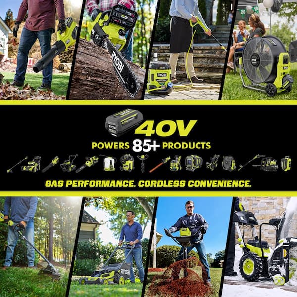 RYOBI 40V Cordless Battery Topper LED Work Light (Tool Only) RY40WL01B ...