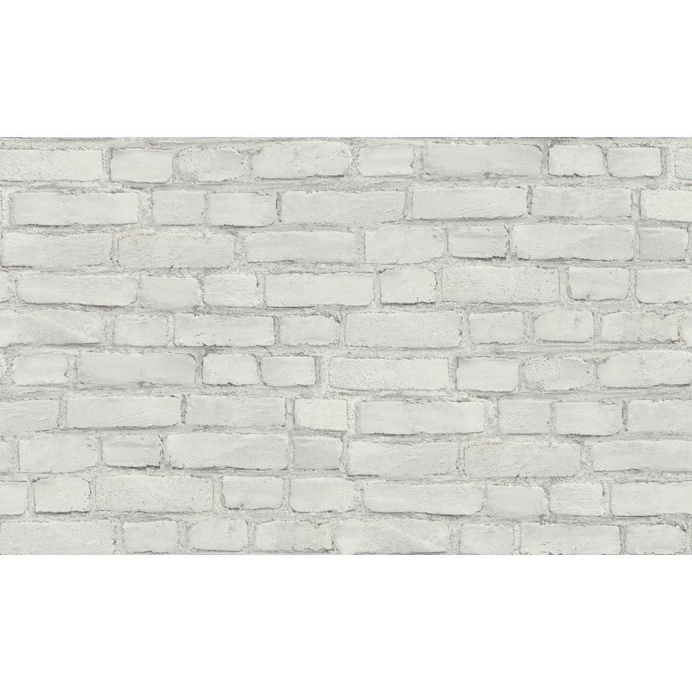 Bricks and More Collection White Coastal Brick Effect Matte Finish ...
