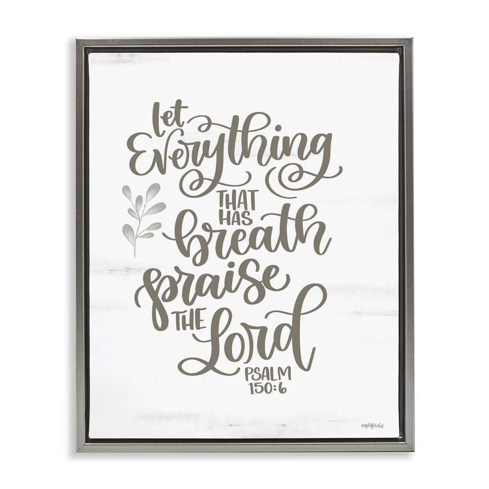 Stupell Industries Praise The Lord Proverb by Imperfect Dust Gray ...