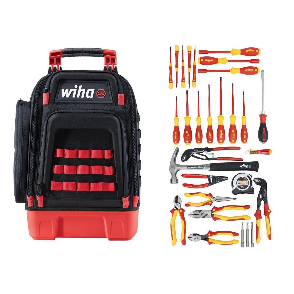 Wiha Journeyman Electrician's 1000-Volt Insulated Tool Kit in Heavy ...