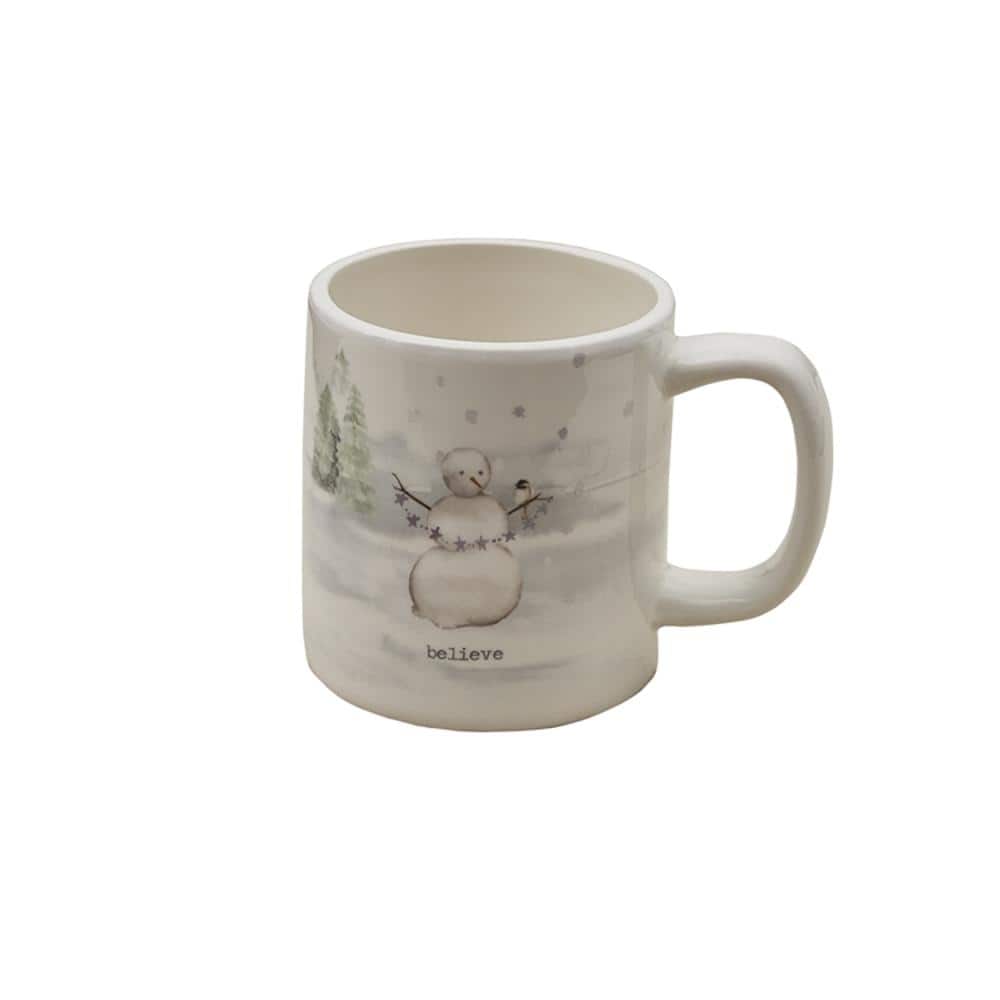 Split P Winterland Believe 16 oz. Multicolor Ceramic Coffee Mug (Set of ...