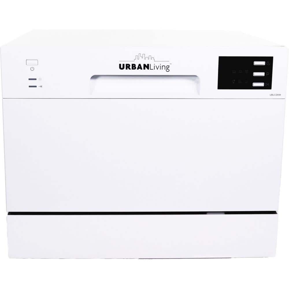 URBAN LIVING 6 Place Setting Countertop Dishwasher, Compact Portable ...