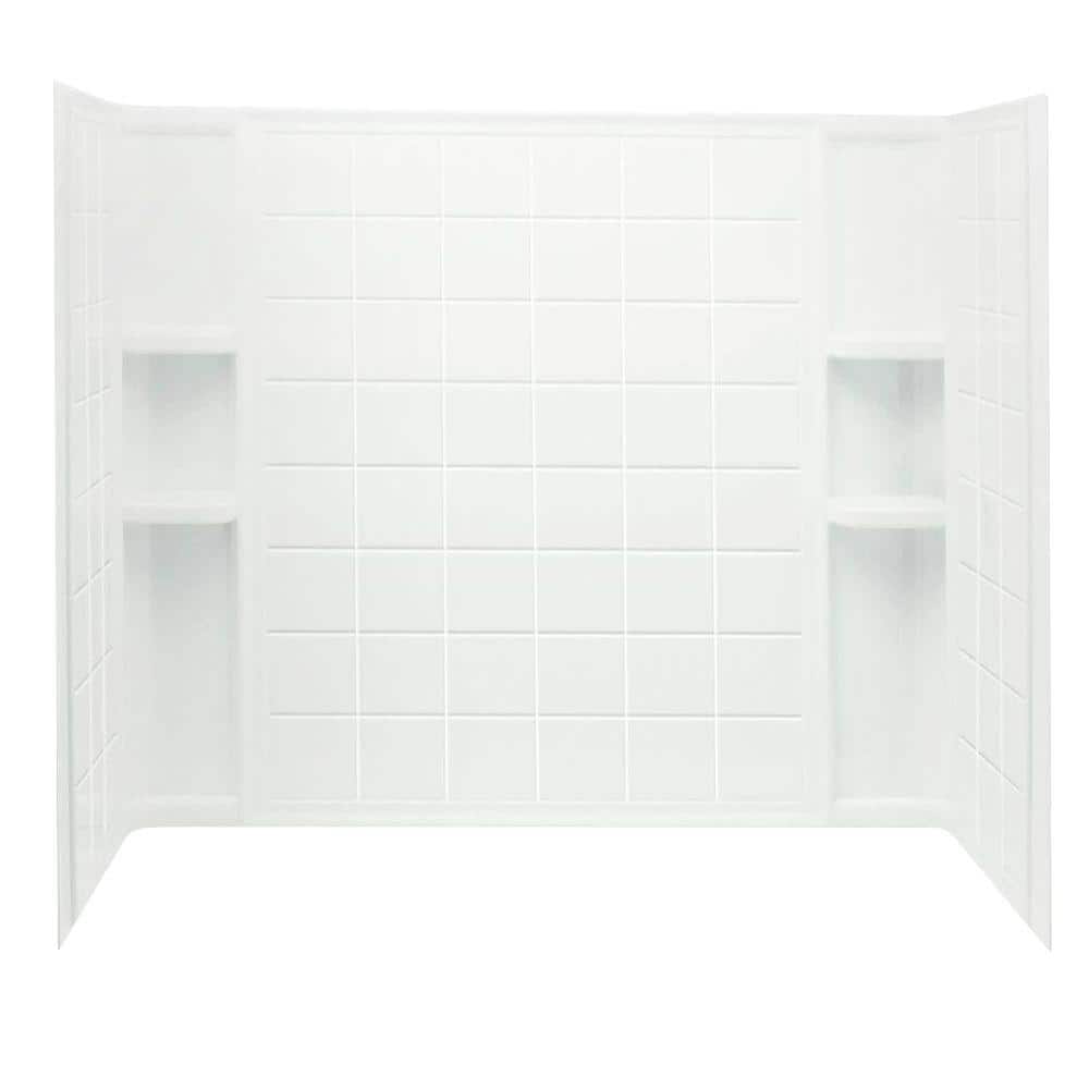STERLING Ensemble Tile 60 in. x 32 in. x 55-1/4 in. 3-piece Direct-to ...