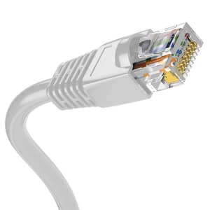 Syston Cable Technology 20 ft. White CMP Cat 5e 350 MHz 24 AWG Solid ...