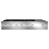 Cafe 48 in. Gas Cooktop in Stainless Steel with 6 Burners CGU486P2TS1 ...
