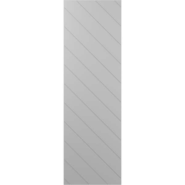 Ekena Millwork 18 in. W x 51 in. H True Fit PVC Diagonal Slat Modern ...