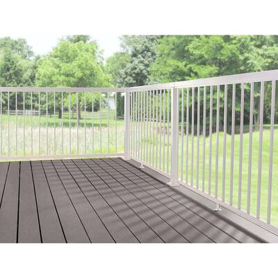 White - Peak Aluminum Railing - Deck Railings - Decking - The Home Depot