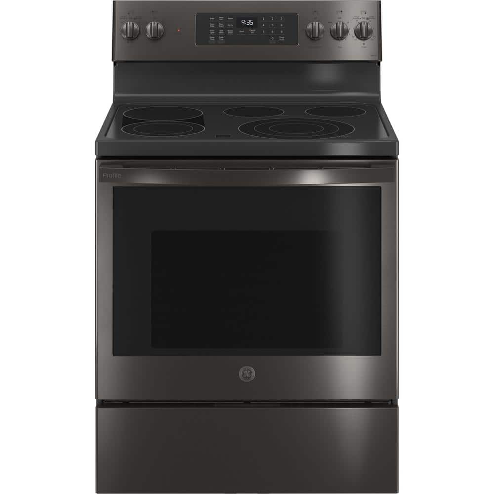 GE Profile 30 in. 5.3 cu. ft. Electric Range with Self-Cleaning ...