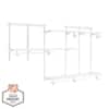 Everbilt 5 ft. - 8 ft. Decorative Closet Organizer Kit 90333 - The Home ...