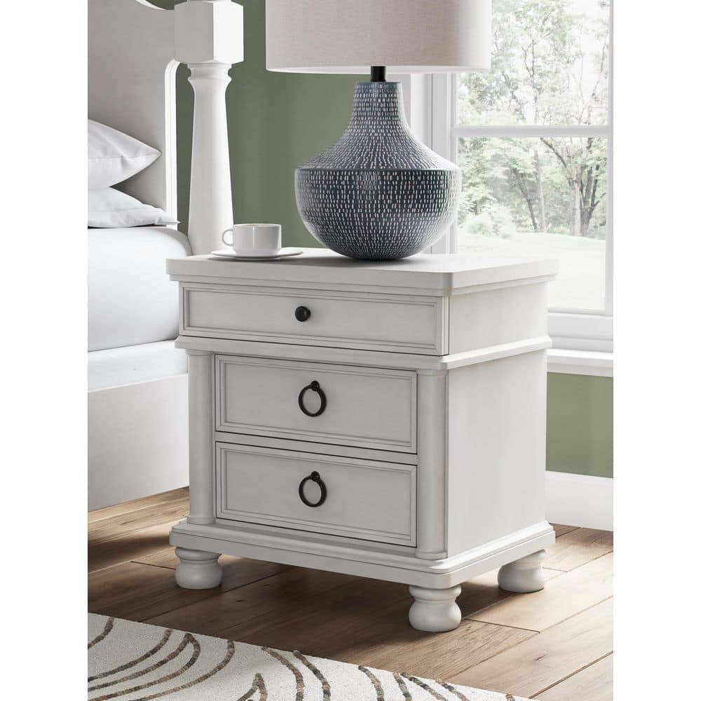 Signature DESIGN BY ASHLEY Greddinton White 3-Drawer 27 in. W ...