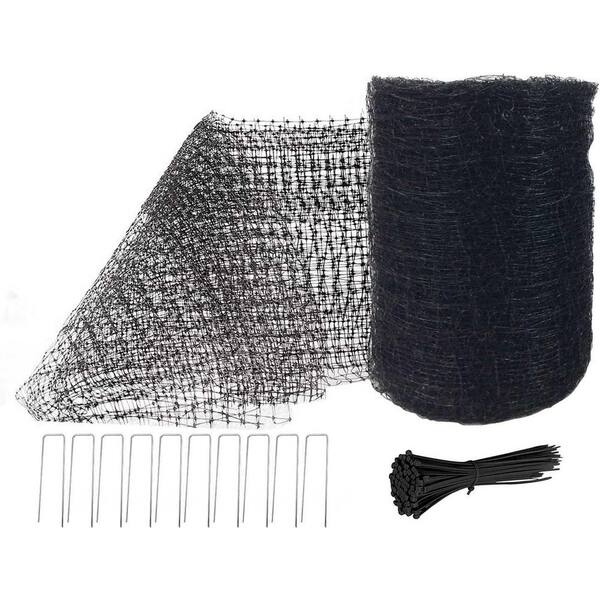 7 ft. x 100 ft. Black Bird Netting Anti Bird Deer Fence Reusable Garden ...