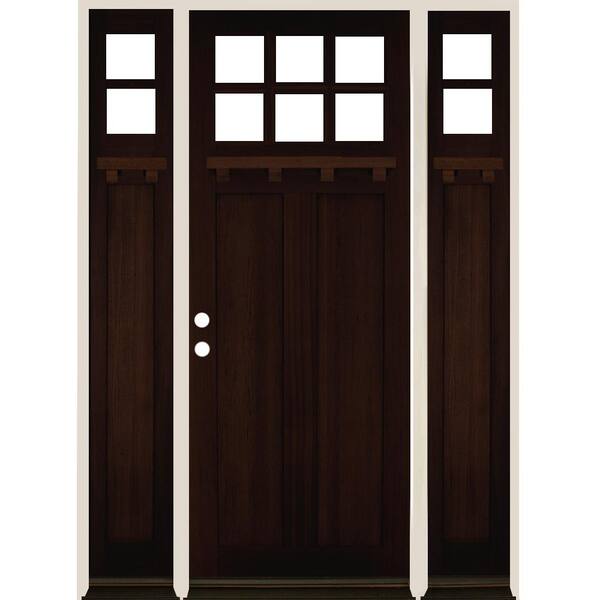 Have a question about Krosswood Doors 64 in. x 96 in. Craftsman 6-Lite Right-Hand Clear Glass ...