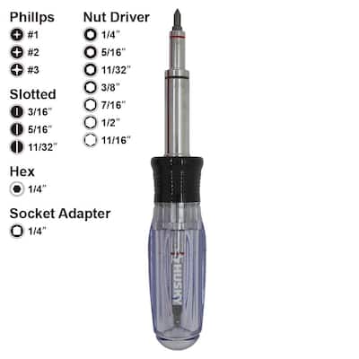 Husky - Multi-Bit Screwdrivers - Screwdrivers - The Home Depot