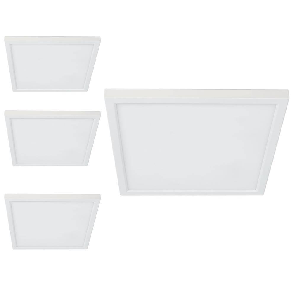 Feit Electric 7.5 in. 10.5W Title 24 White Integrated LED Square Flat ...