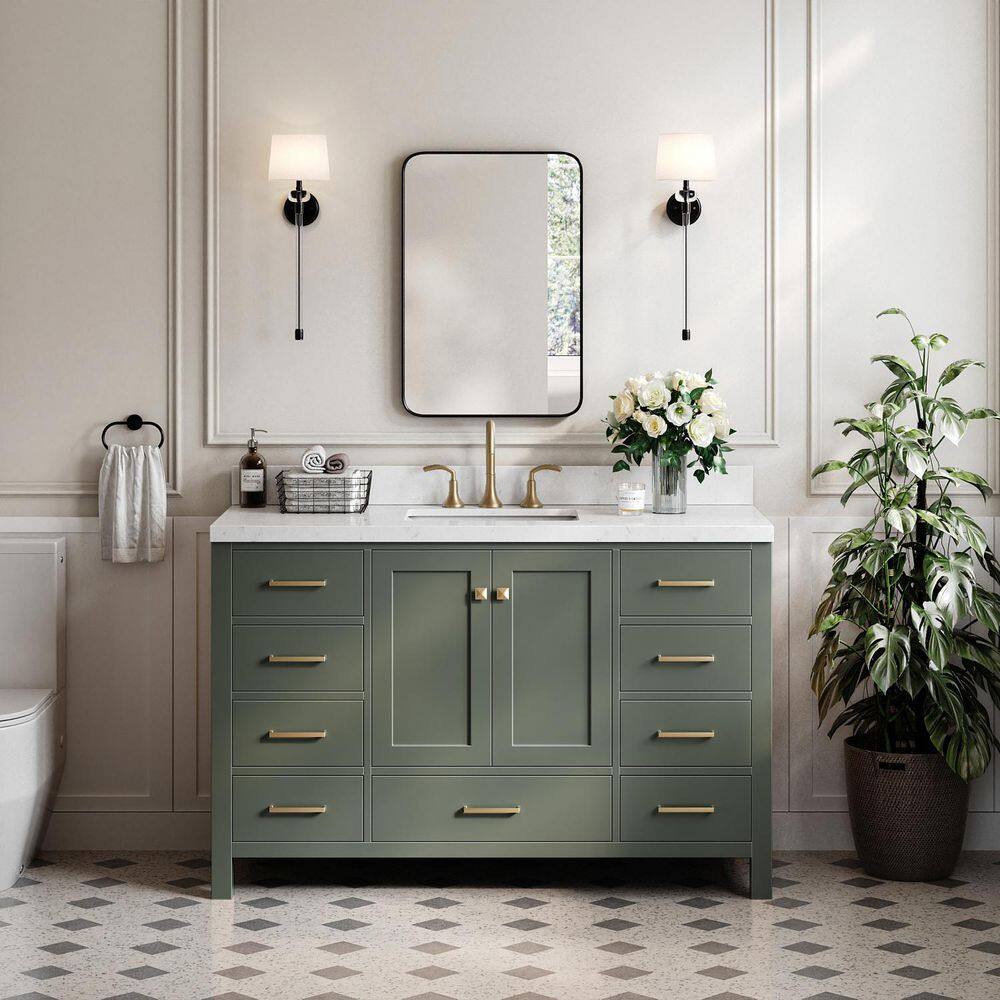 Reviews for ARIEL Cambridge 54 in. Single Sink Freestanding Bathroom ...