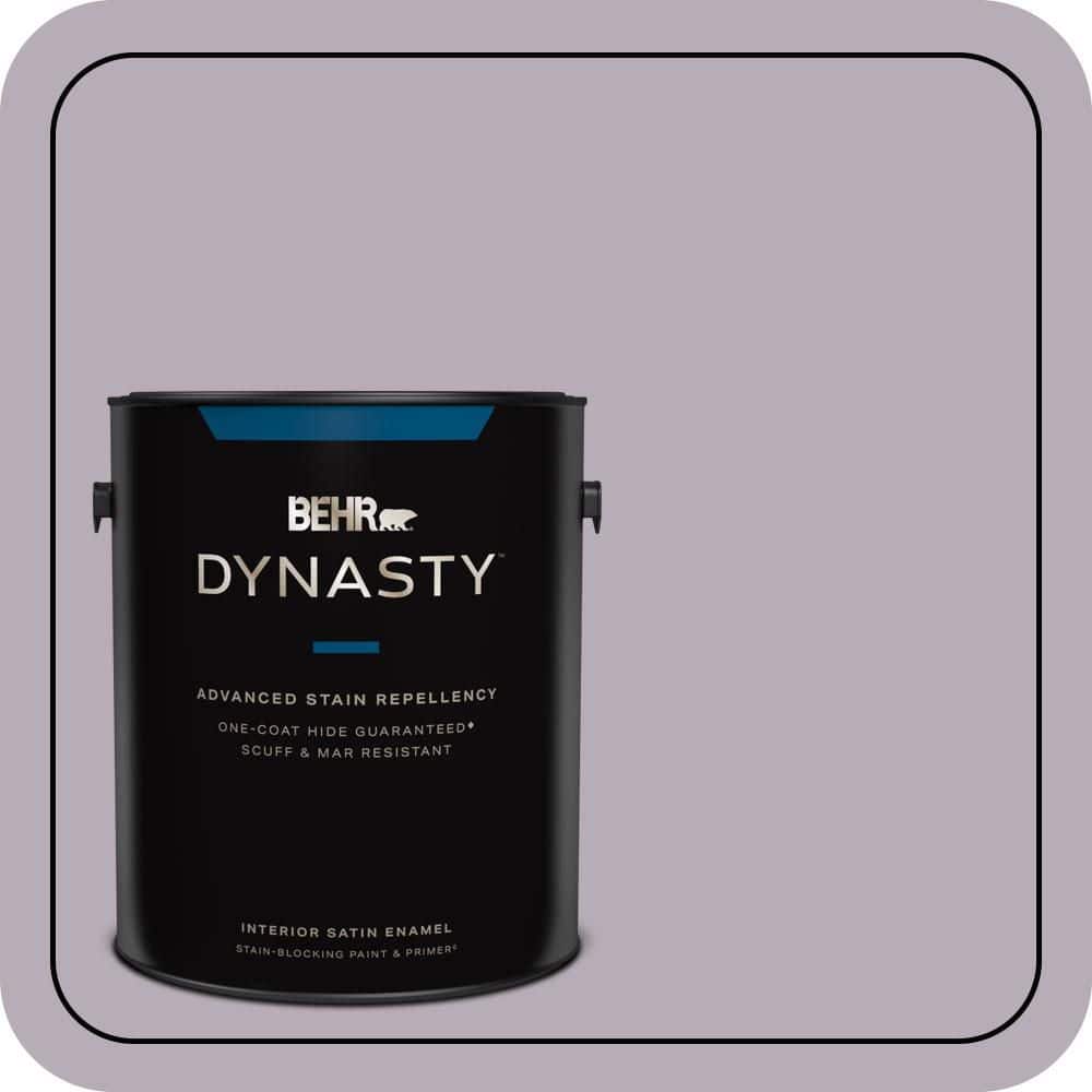 BEHR DYNASTY 1 gal. #670F-4 Silverberry Satin Enamel Interior Stain ...