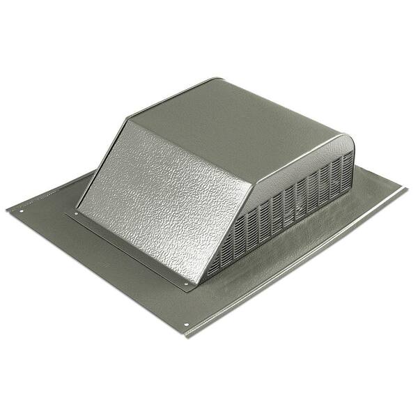Master Flow 60 sq. in. NFA Galvanized Slant Back Roof Louver Vent in ...
