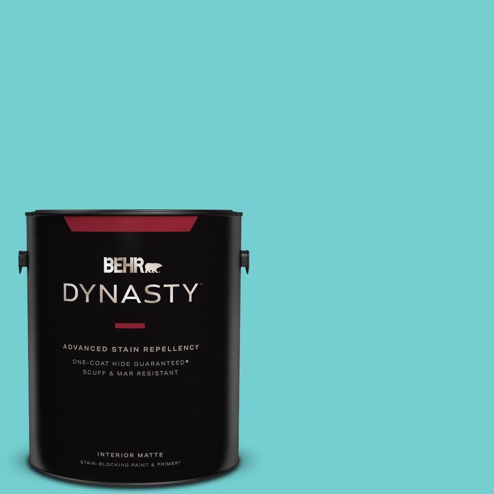 BEHR DYNASTY 1 gal. #P460-3 Soft Turquoise Matte Interior Stain ...