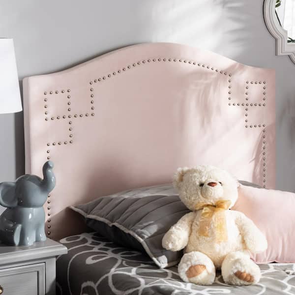 Blush pink tufted headboard store