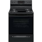 Frigidaire 30 in. 5.3 cu. ft. Electric Range with Self Clean in Black ...