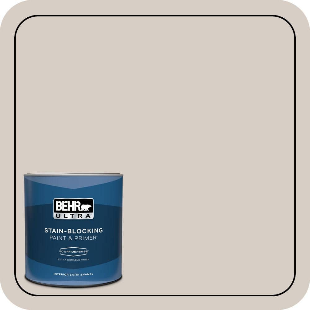 BEHR ULTRA 1 qt. #MQ3-06 Granite Dust Extra Durable Satin Enamel ...