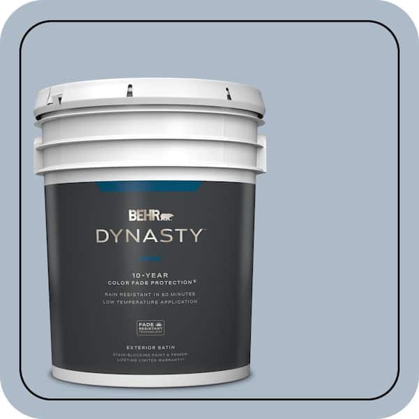 BEHR DYNASTY 5 gal. #PPU15-16 Simply Blue Satin Enamel Exterior Stain ...