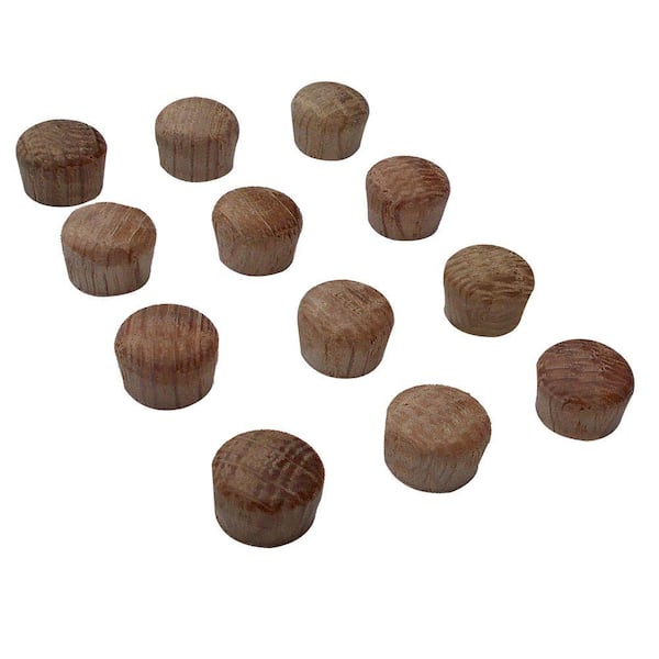 EVERMARK Stair Parts 3/8 in. Unfinished Red Oak Button Plugs 9400R-038 ...